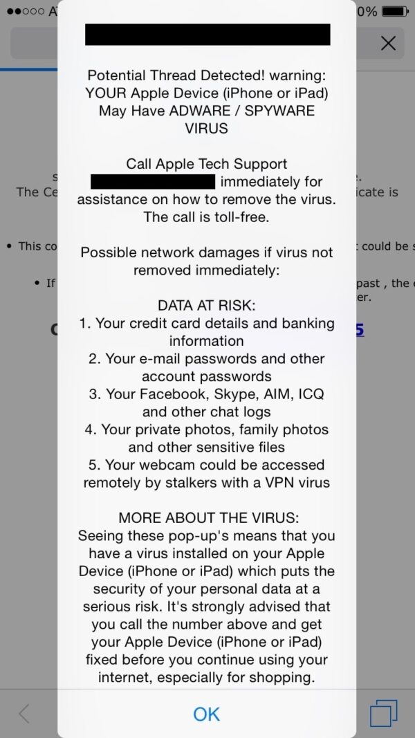 Scam Web Pages on iPhones: How to Get Rid of Them - Marcel Brown - The Most Trusted Name in ...